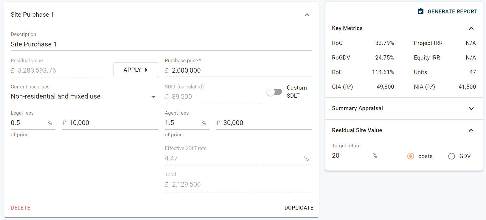 Land Assembly Development Valuation